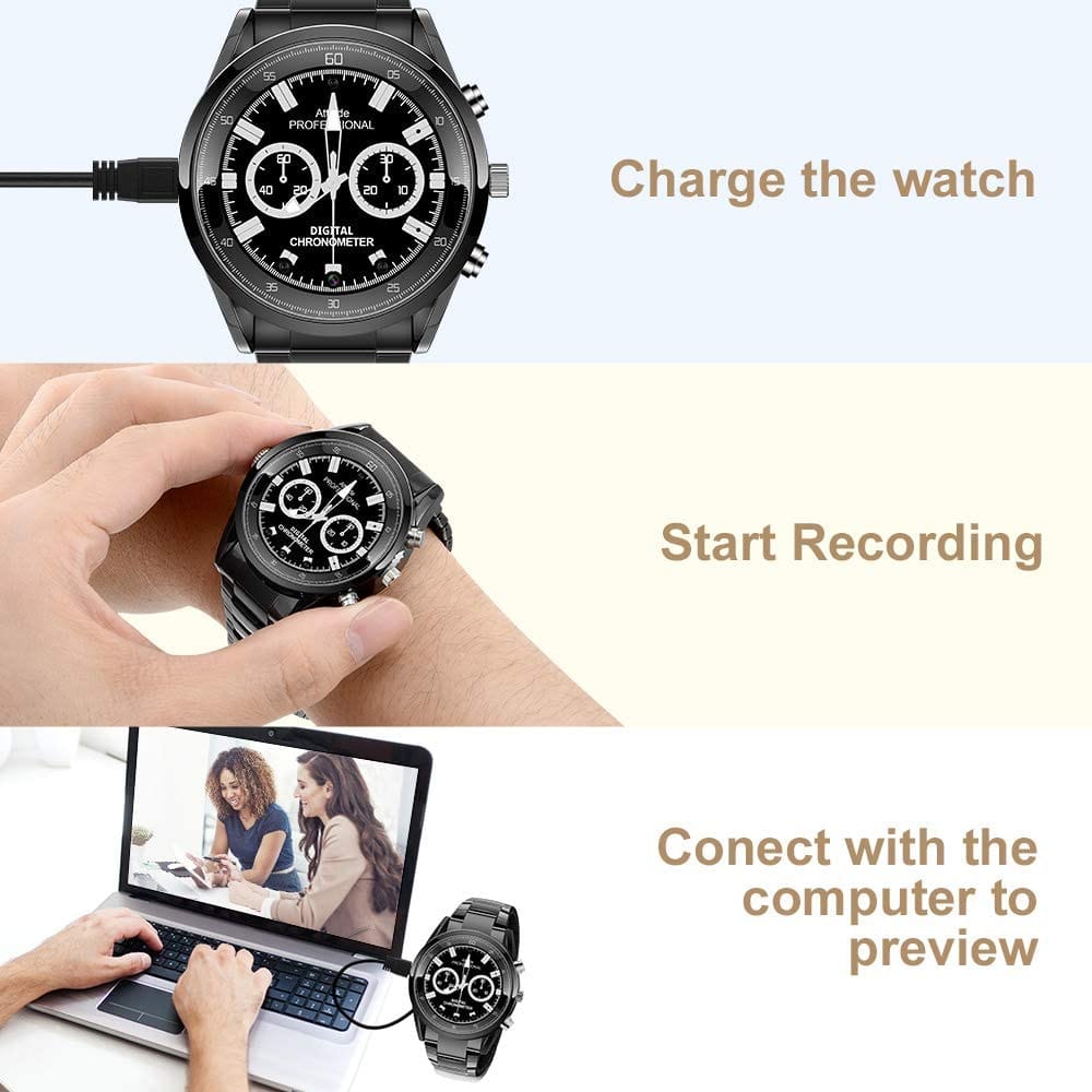 2K IR WATCH CAMERA, High Resolution Video - Spygadgets
